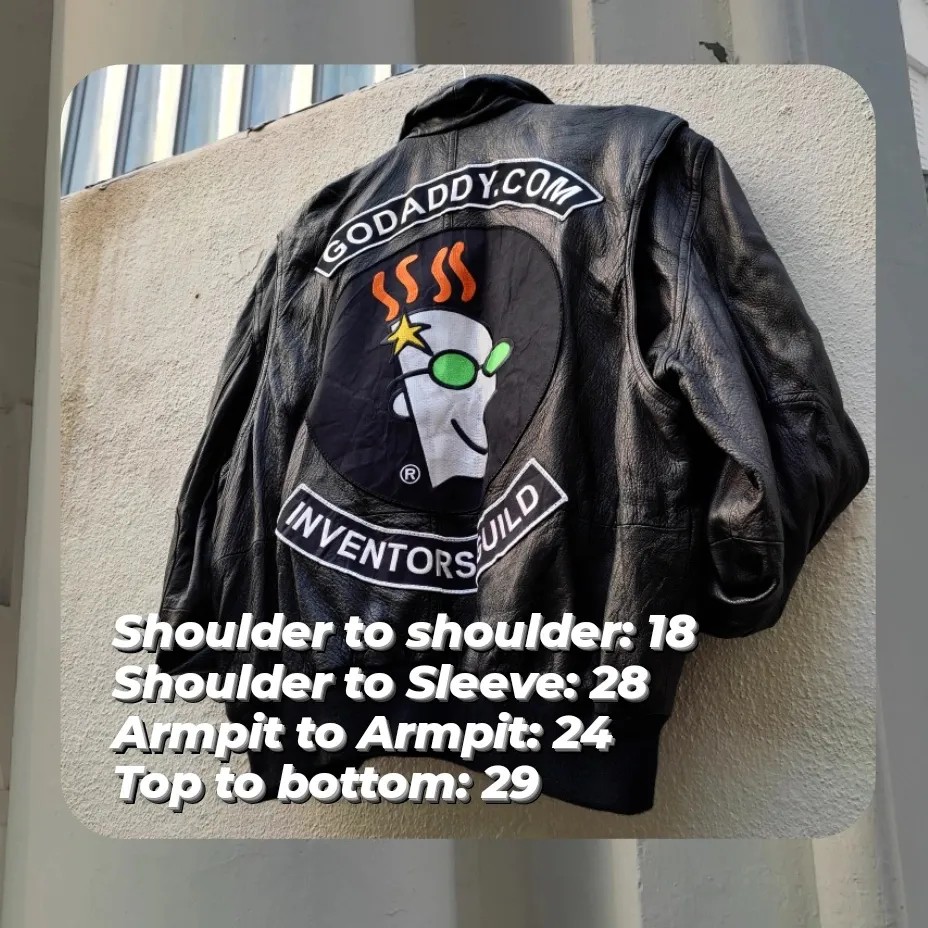 GoDaddy Inventors Guild Genuine leather Jacket, Men's Fashion, Coats ...