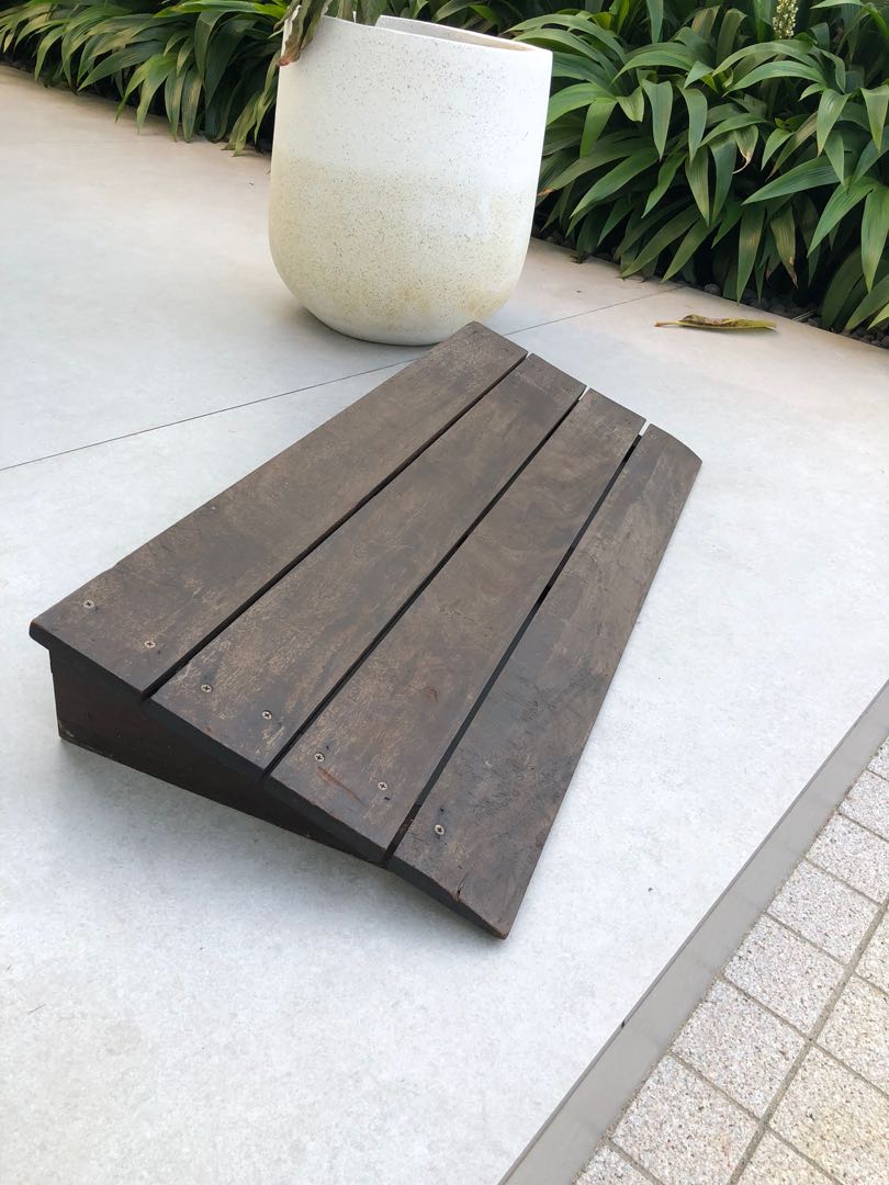 wooden Ramp for wheelchair trolley , Furniture & Home Living, Home ...