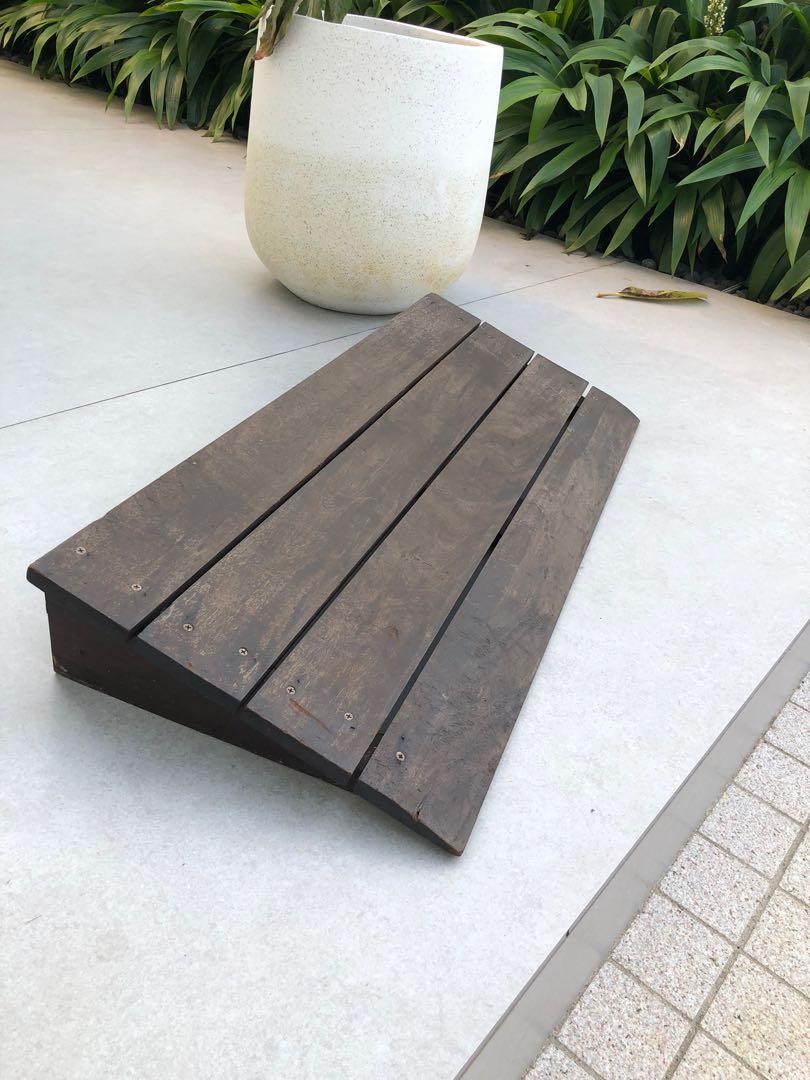 wooden Ramp for wheelchair trolley , Furniture & Home Living, Home ...