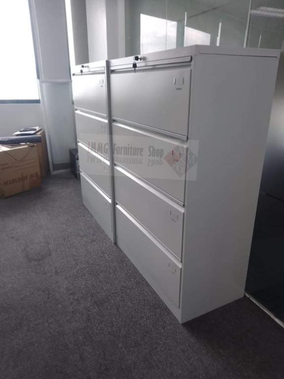 4 LAYER LATERAL FILING CABINET RECESSED HANDLE, Computers & Tech ...