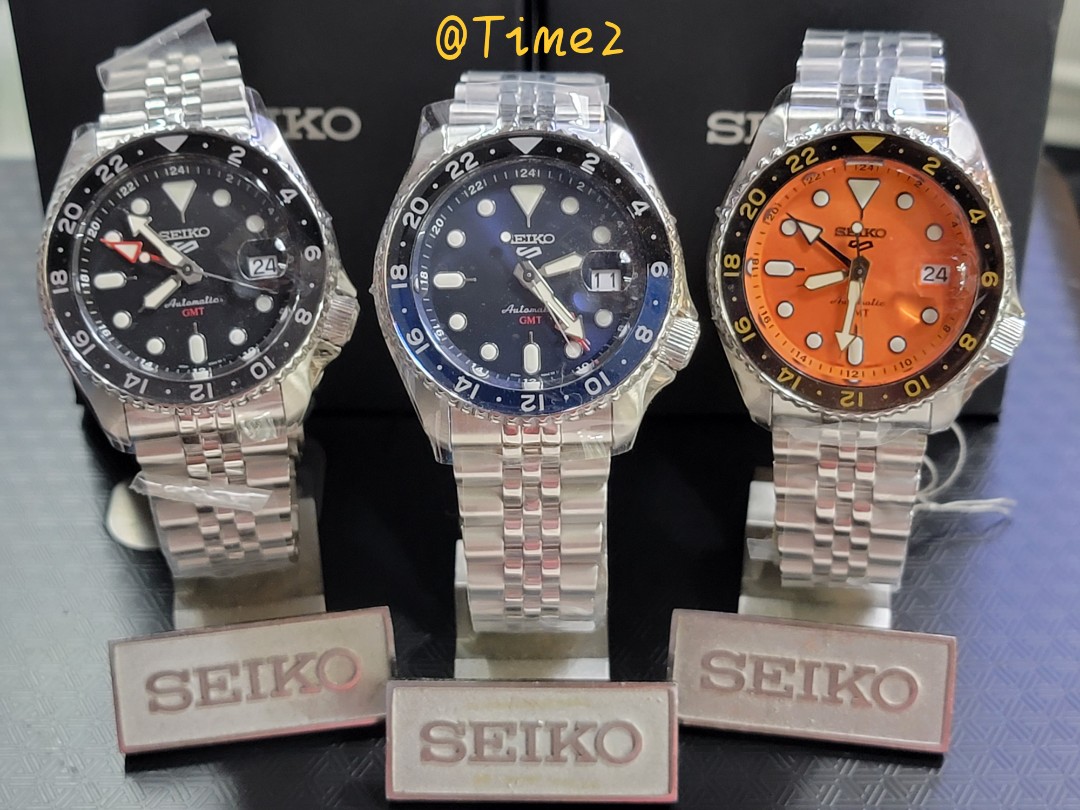 有折扣優惠 Seiko 5 Sports GMT SSK001K1 SSK003K1 SSK005K1 SSK001 SSK003 ...