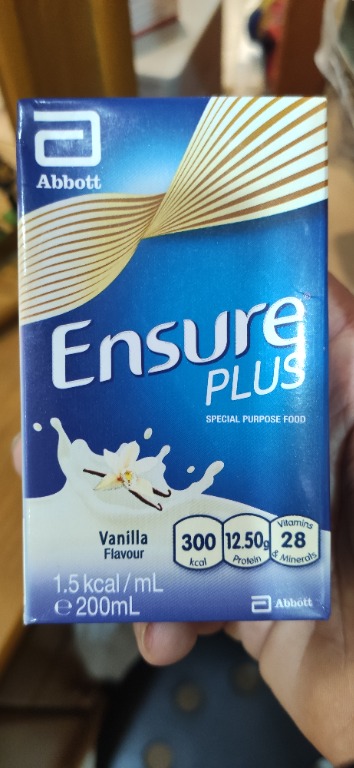 Abbott Ensure Plus Packet Milk, Health & Nutrition, Health Supplements ...
