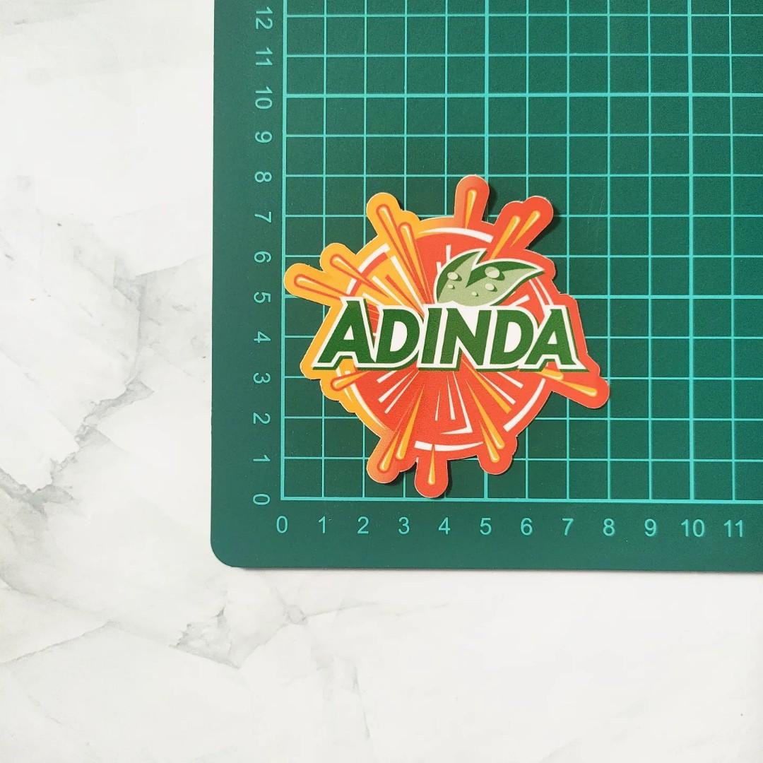 ADINDA (Mirinda parody) vinyl sticker, Hobbies & Toys, Stationery ...