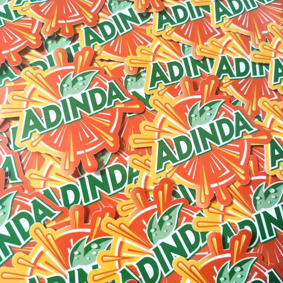 ADINDA (Mirinda parody) vinyl sticker, Hobbies & Toys, Stationery ...