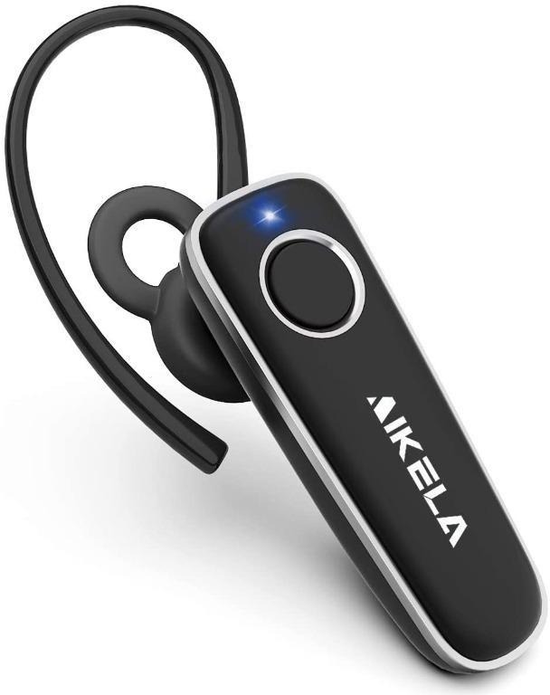 AIKELA Handsfree Headset V5.0 Bluetooth Earpiece Two Devices with Clear ...