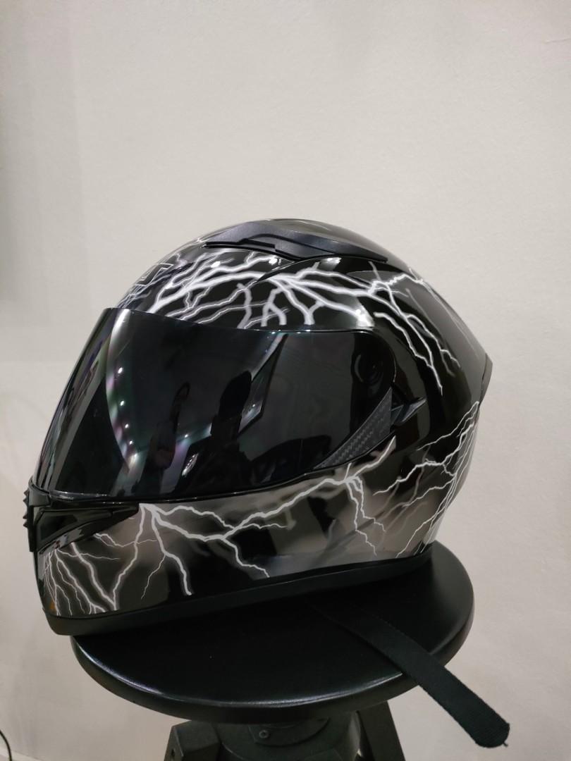 AIS Full Face Lightning Helmet, Motorcycles, Motorcycle Apparel on ...