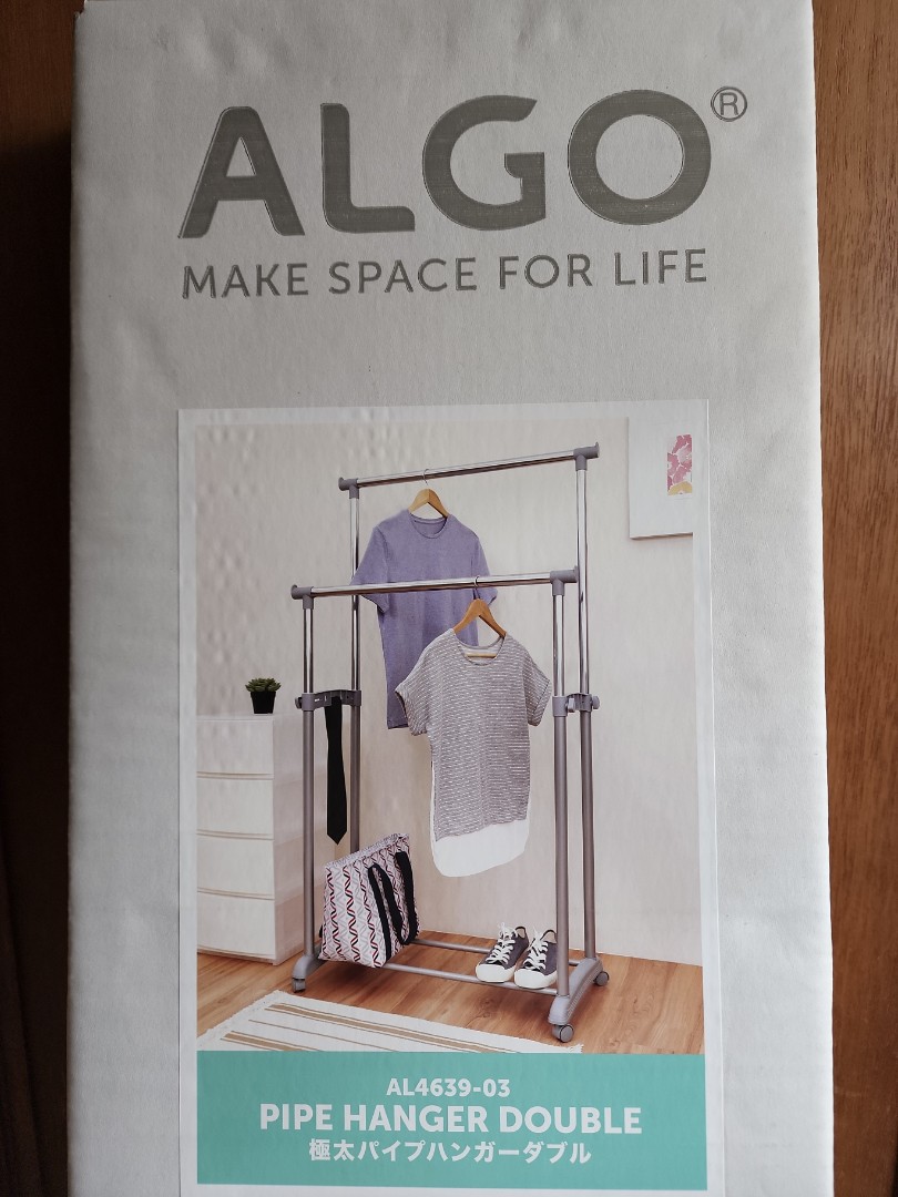 Algo double pipe hanger, Furniture & Home Living, Home Improvement ...