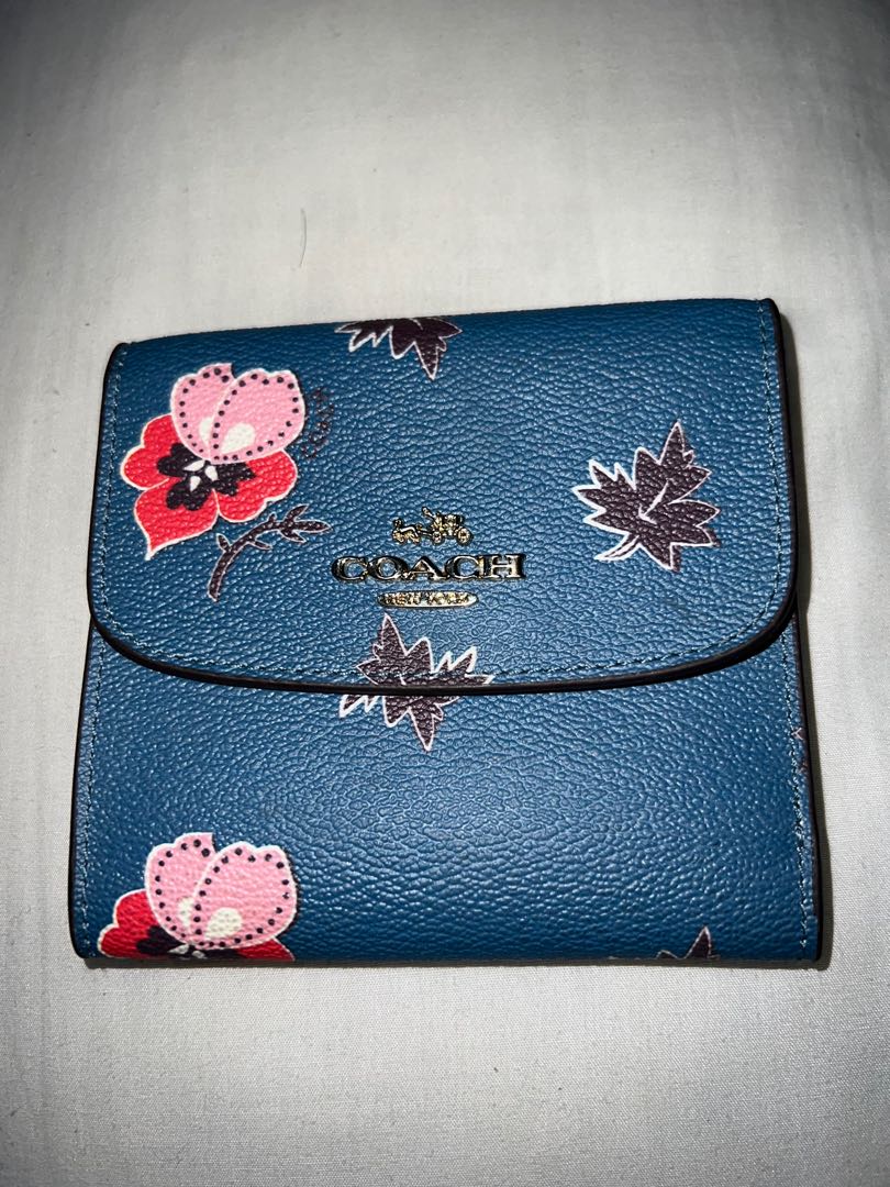 authentic COACH blue wallet, Women's Fashion, Bags & Wallets, Wallets ...