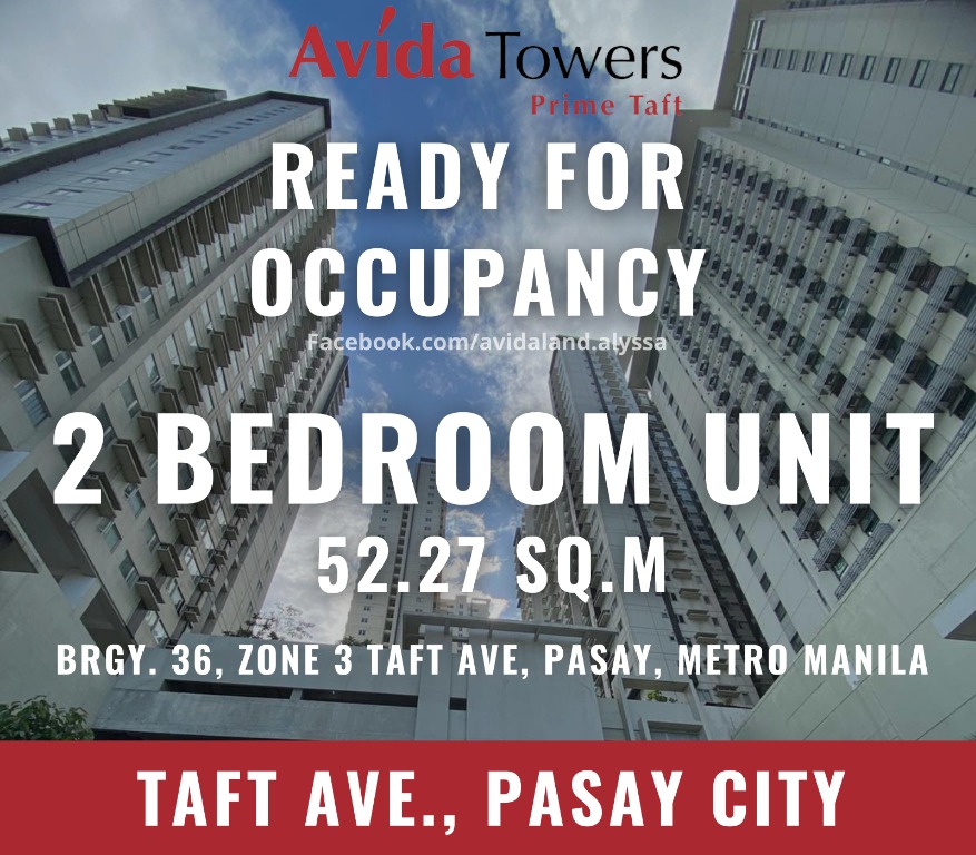 AVIDA TOWERS PRIMETAFT IN TAFT AVE, PASAY CITY, Property, For Sale ...
