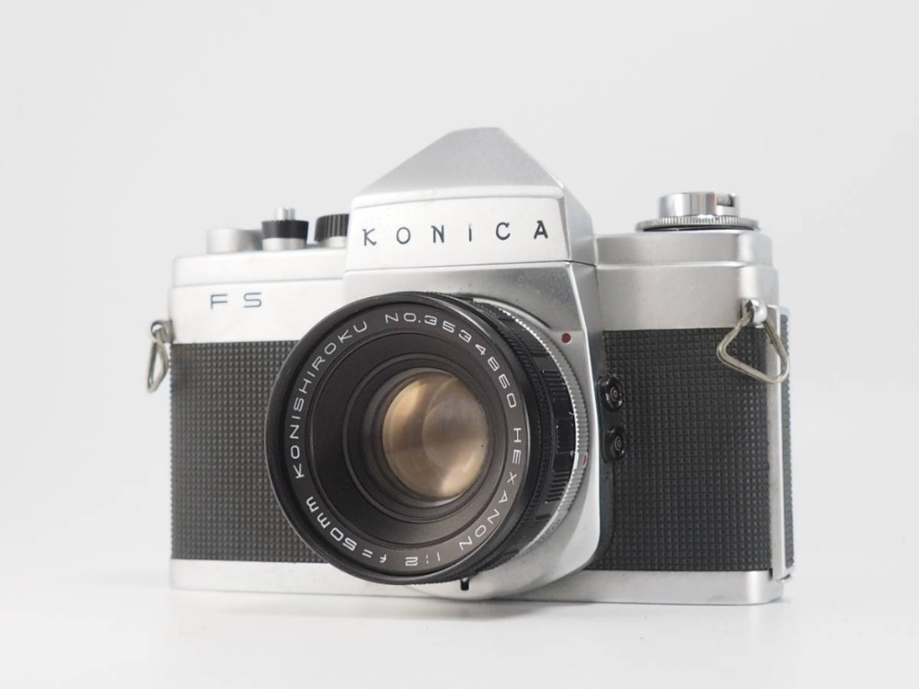 [BMC] Konica FS + Hexanon Konishiroku 50mm F2 35mm Film SLR Bundle ...