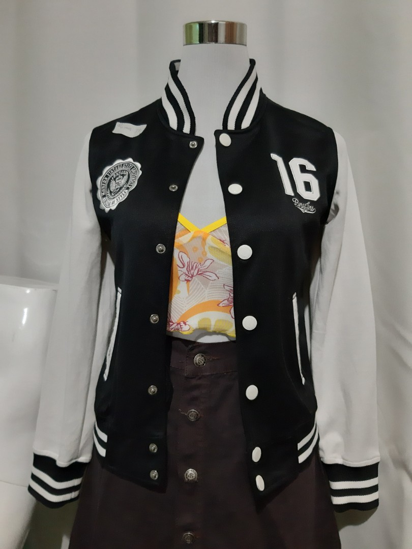 BNY varsity jacket, Women's Fashion, Coats, Jackets and Outerwear on ...