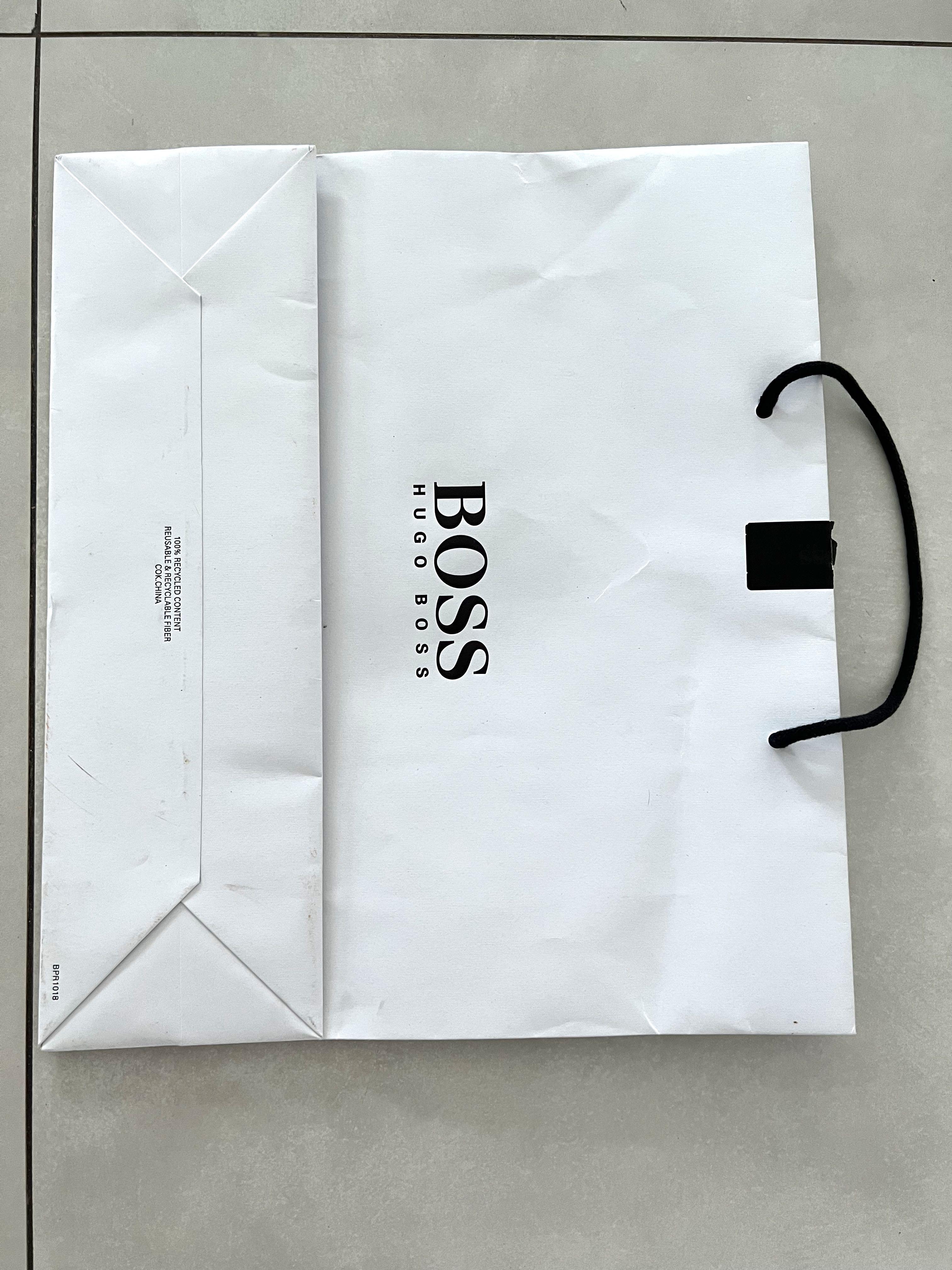 BOSS paper bag, Men's Fashion, Bags, Sling Bags on Carousell