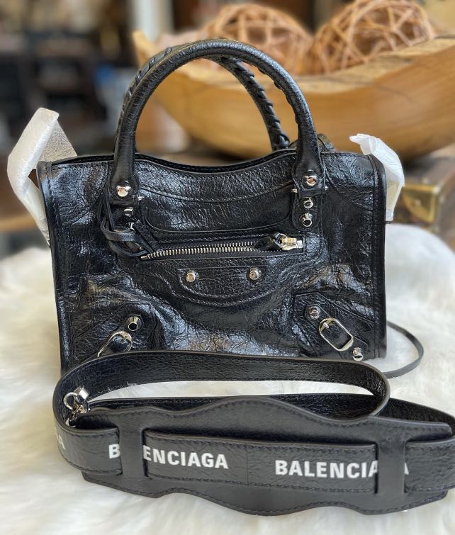 Brandnew! MINI BALEN LOGOSTRAP, Luxury, Bags & Wallets on Carousell