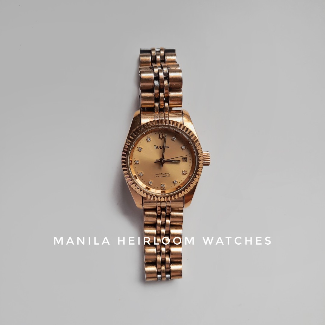 Bulova Swiss Automatic Watch Datejust Homage, Women's Fashion, Watches ...