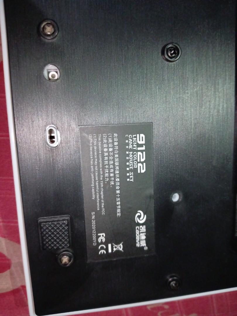 Cadeve 9122 LED Gaming Keyboard, Computers & Tech, Parts & Accessories ...