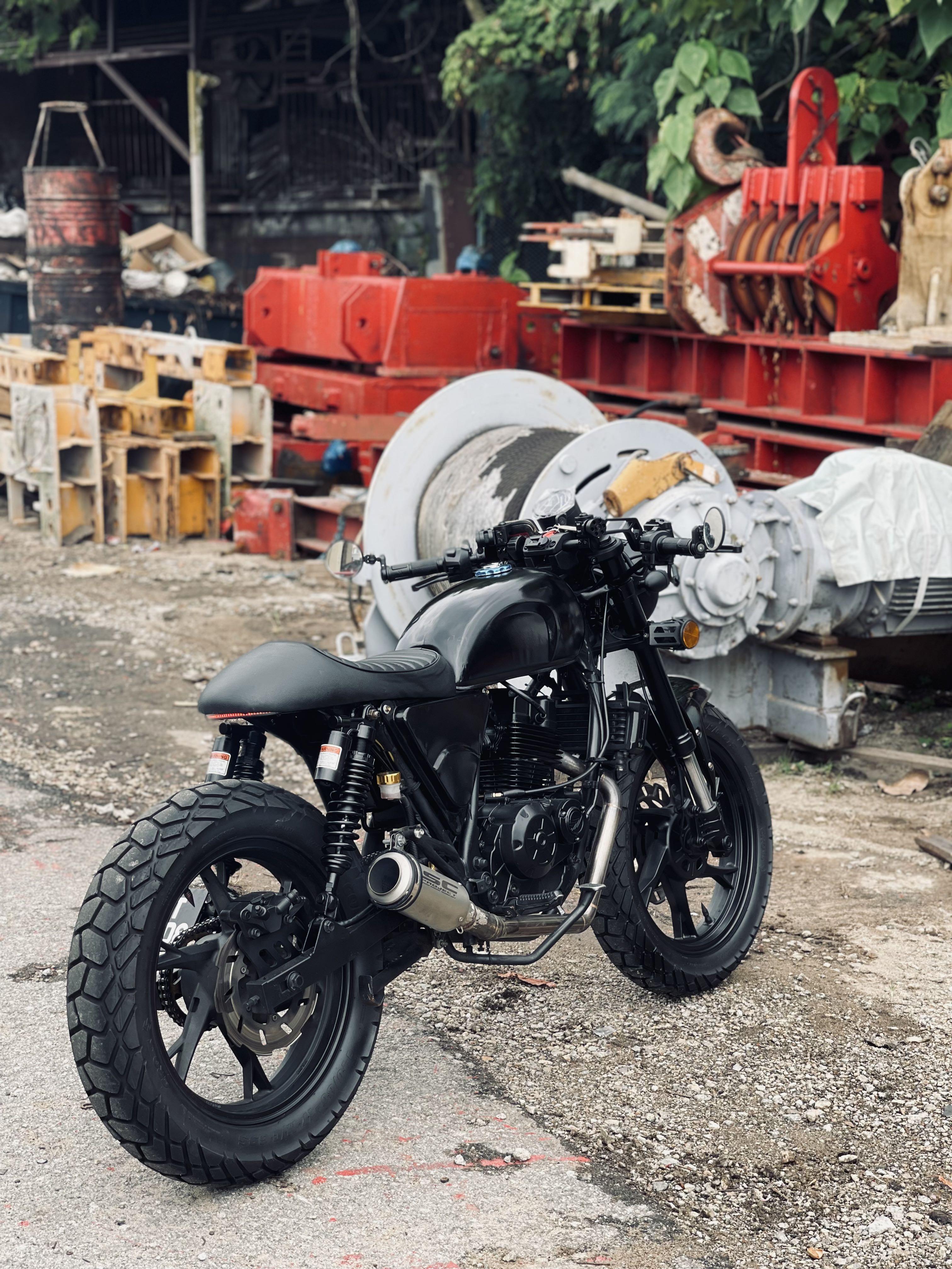 CafeRacer Benelli Rkv 200cc V2, Motorbikes on Carousell