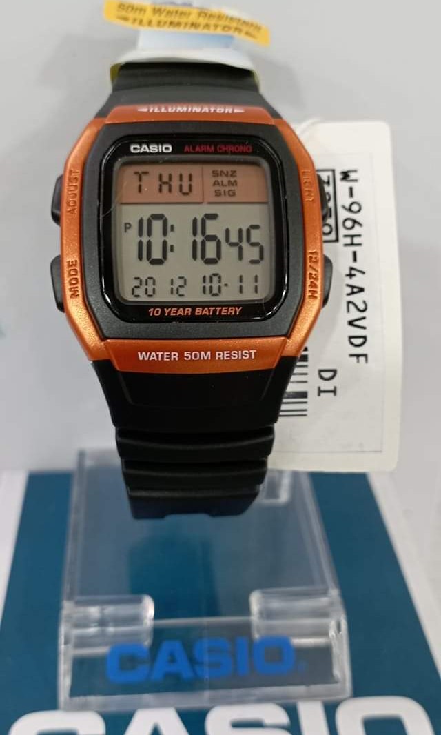 Casio Black Resin Illuminator Unisex, Luxury, Watches on Carousell