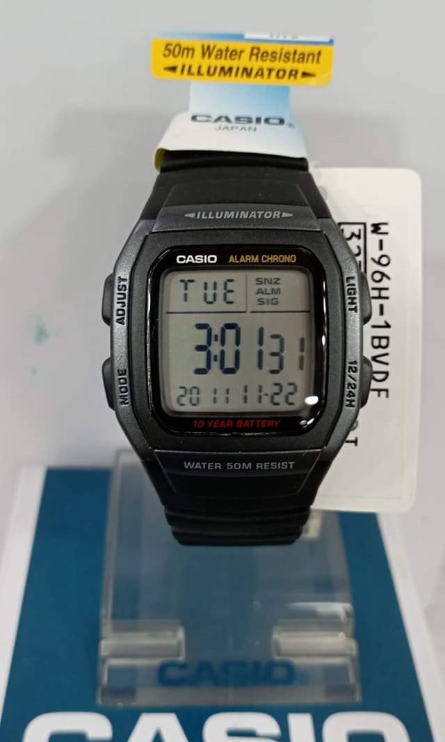 Casio Illuminator Black Resin, Men's Fashion, Watches & Accessories ...