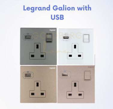 Cheapest SG Stock Legrand Galion Wall Socket with USB - MP0674, TV ...