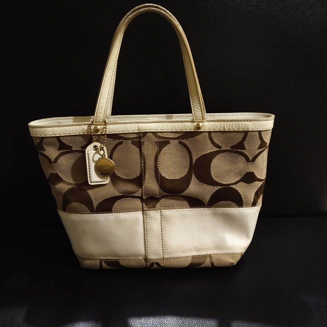 authentic coach mini tote bag / hand bag, Luxury, Bags & Wallets on ...