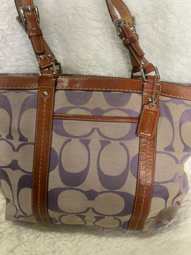COACH VIOLET TOTE BAG, Women's Fashion, Bags & Wallets, Tote Bags on ...