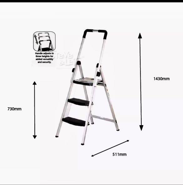 Cosco Magic Fold 3 steps Ladder, Furniture & Home Living, Home ...