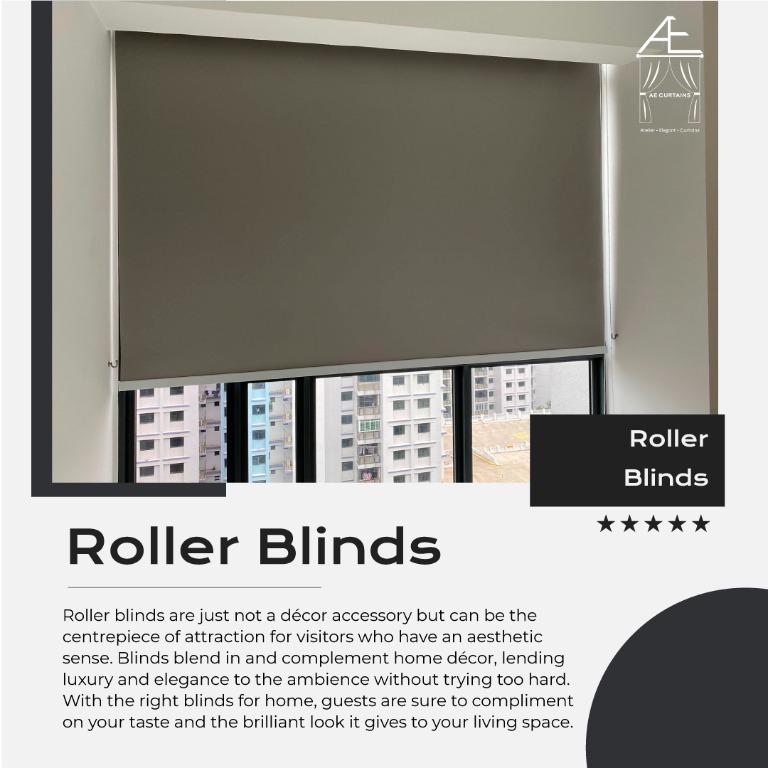 Customised Roller Blind, Furniture & Home Living, Home Decor, Curtains ...