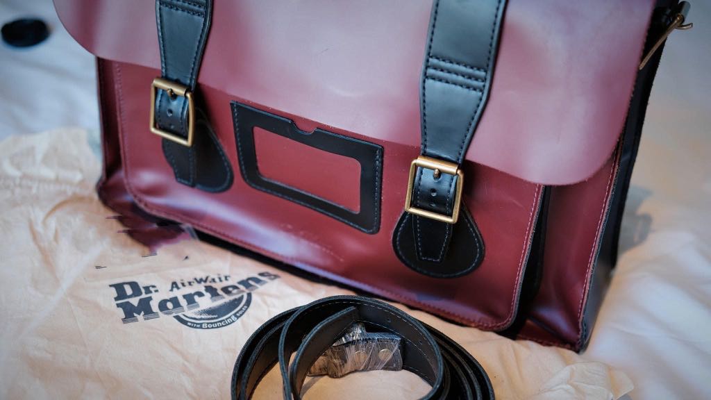Doc Martens Satchel 15”, Men's Fashion, Bags, Sling Bags on Carousell