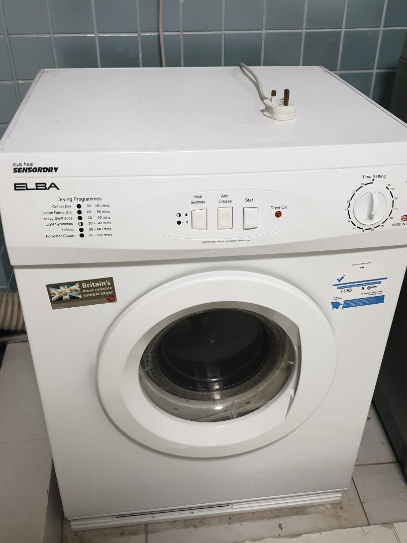 Elba 6KG Vented Dryer, TV & Home Appliances, Washing Machines and ...