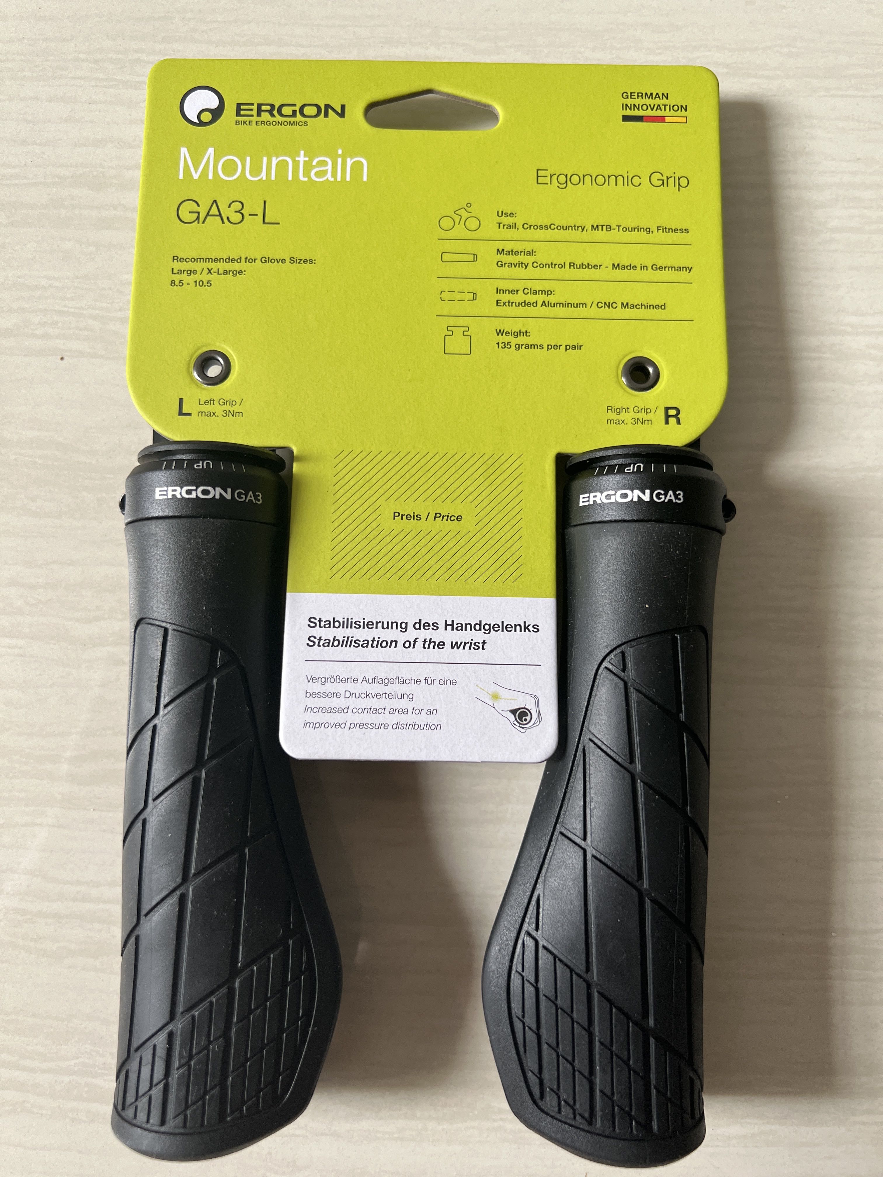 Ergon GA3 Comfort Bar Grips, Sports Equipment, Bicycles & Parts, Parts ...