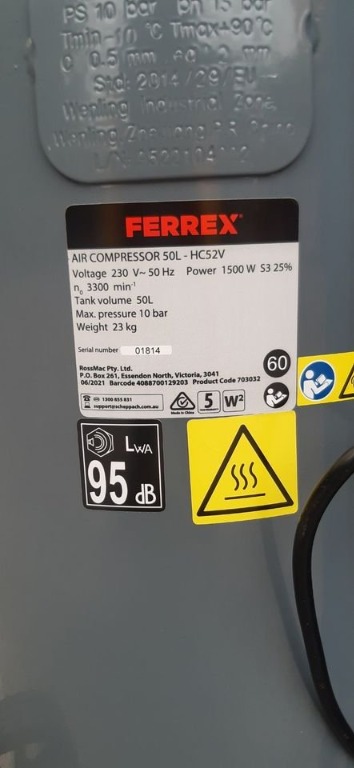 Ferrex Air Compressor, Furniture & Home Living, Home Improvement ...