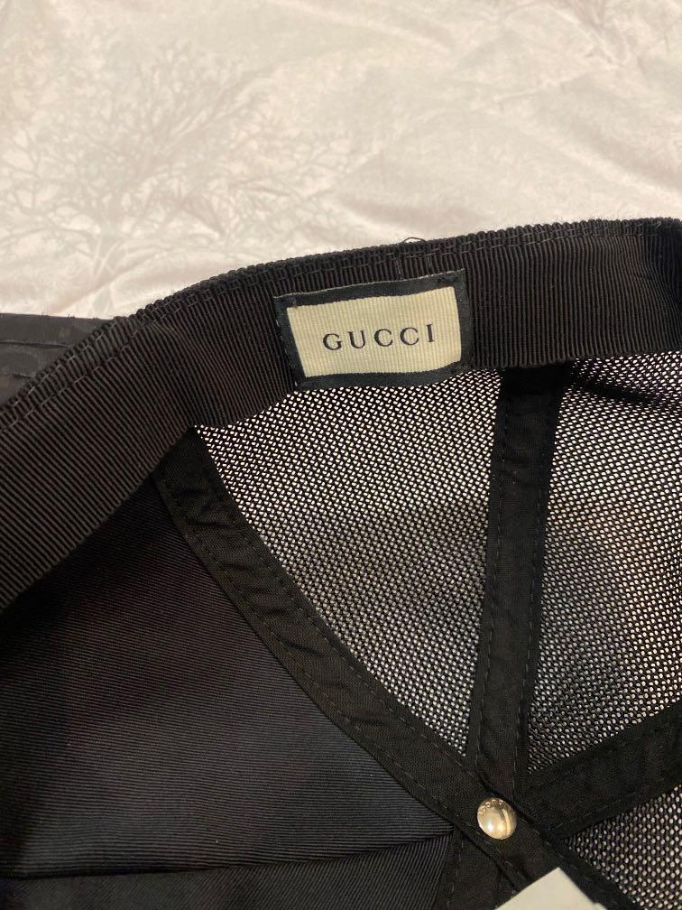 Gucci Logo Cap in Black, Men's Fashion, Watches & Accessories, Caps ...
