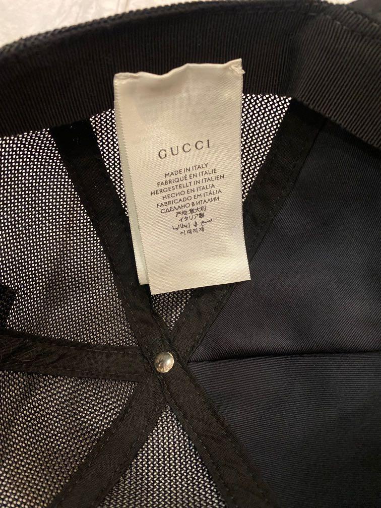 Gucci Logo Cap in Black, Men's Fashion, Watches & Accessories, Caps ...