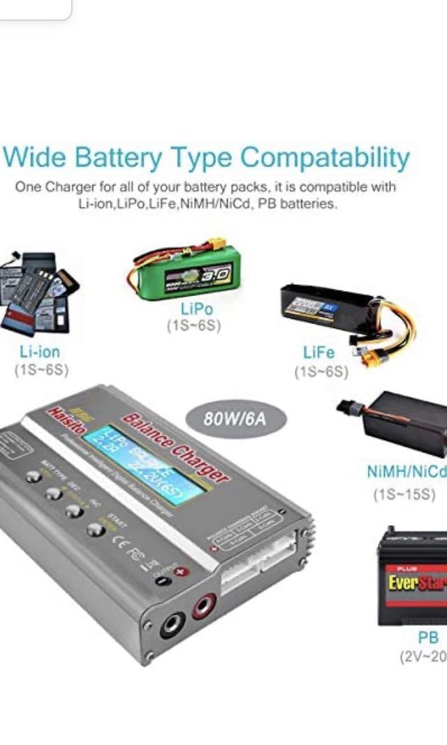 Haisito Lipo Charger HB6 RC Battery Balance Charger, Furniture & Home ...