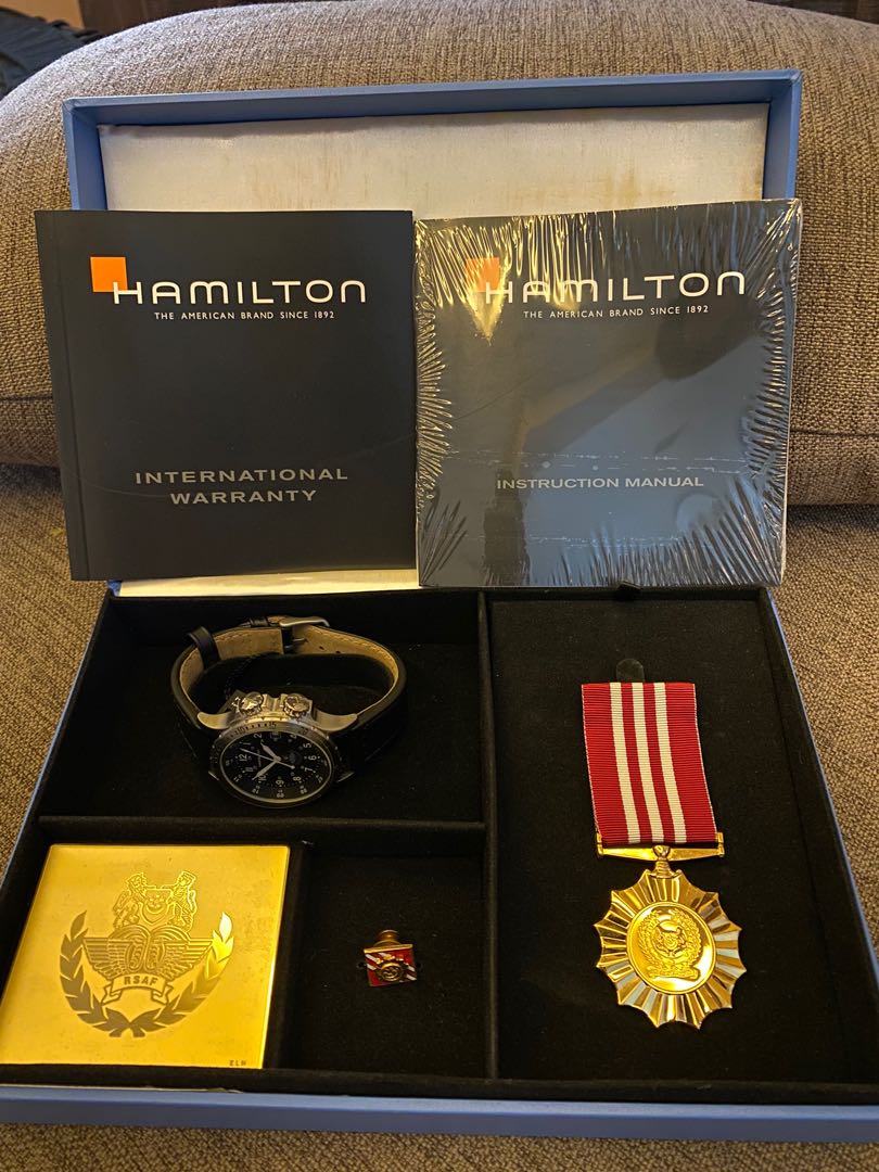 Hamilton RSAF Watch - Full Box, Luxury, Watches on Carousell