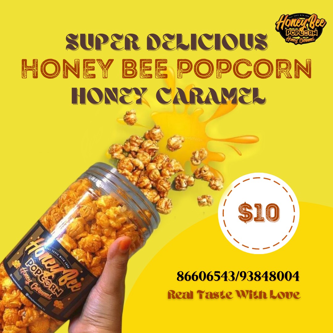 Honey Bee Popcorn (Honey Caramel) Restocking Soon, Food & Drinks, Other ...