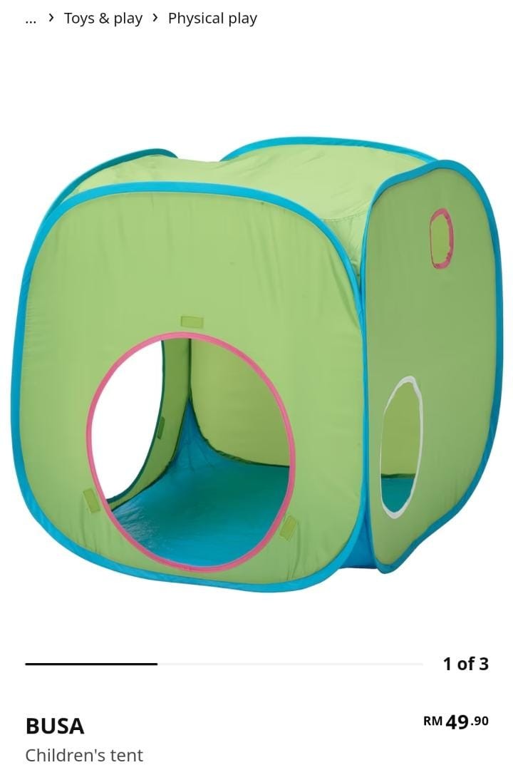 IKEA Busa Children Tent, Babies & Kids, Infant Playtime on Carousell