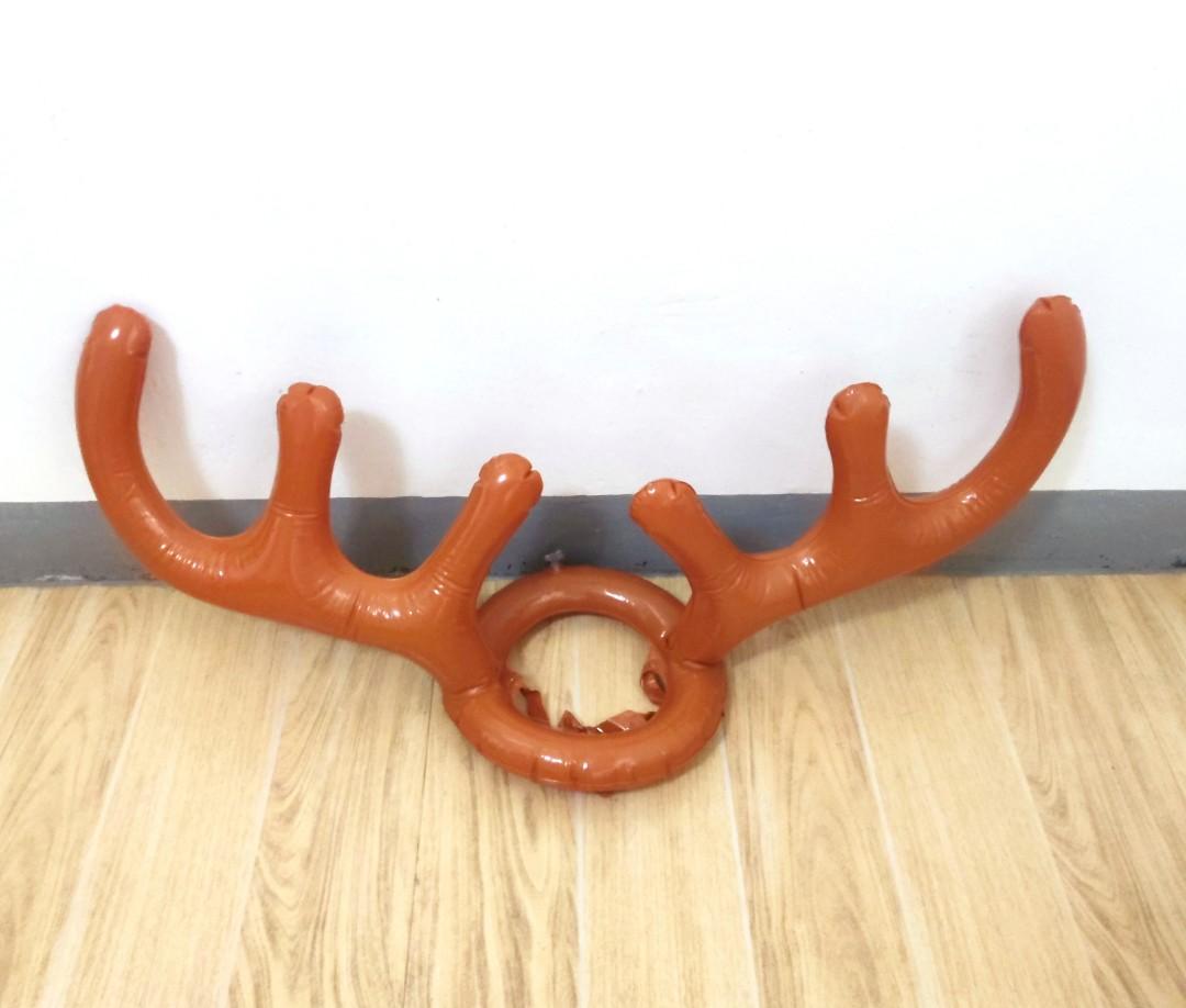 Inflatable Reindeer Antler Ring Toss Game Pool Beach Party Games ...