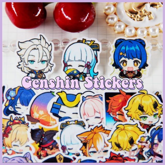 Genshin Impact cute miHoYo manga video game stickers -50pcs, Hobbies ...