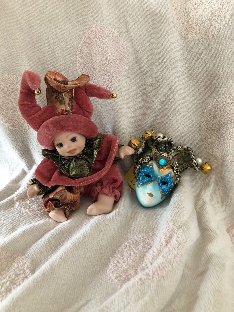 Italian Triangle Doll and Mask, Hobbies & Toys, Toys & Games on Carousell
