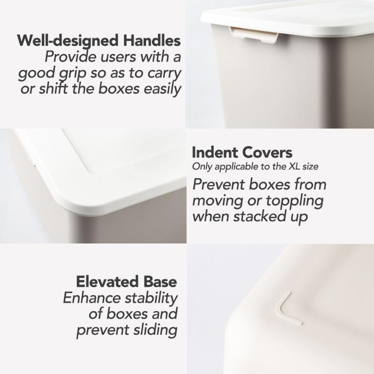 Japanese Minimalist Stackable Storage Boxes in Assorted Sizes ...