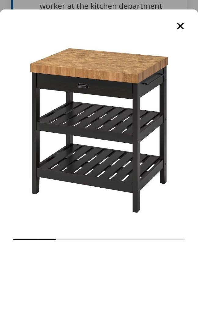 Kitchen island table Vadholma from Ikea, Furniture & Home Living ...