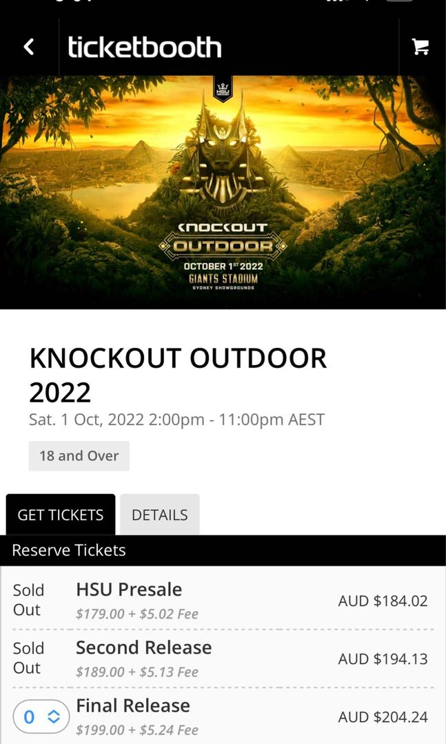 Knockout Sydney music festival 2022, Tickets & Vouchers, Event Tickets ...
