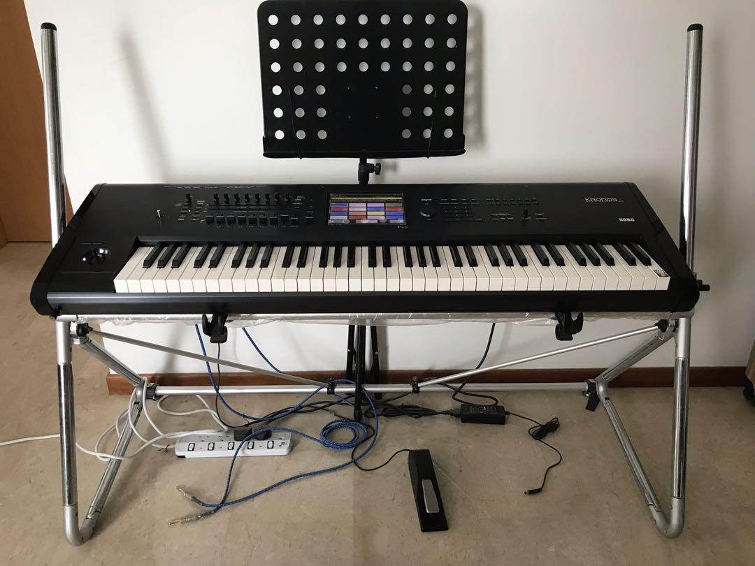 Korg Kronos X + keyboard stand, Hobbies & Toys, Music & Media, Musical ...