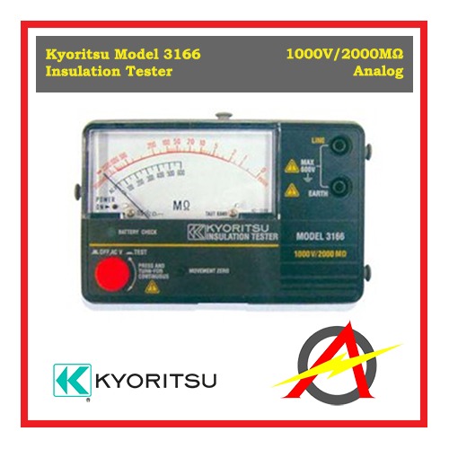 Kyoritsu Analog Insulation Tester Megger 3166, Commercial & Industrial ...