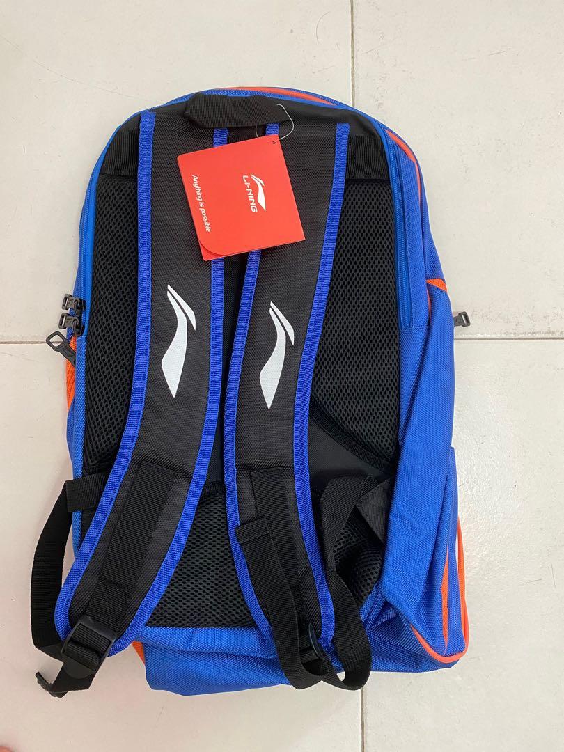 Li-Ning Badminton Backpack, Sports Equipment, Sports & Games, Racket ...