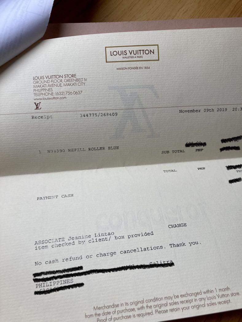 Louis vuitton envelope with receipt, Luxury, Bags & Wallets on Carousell