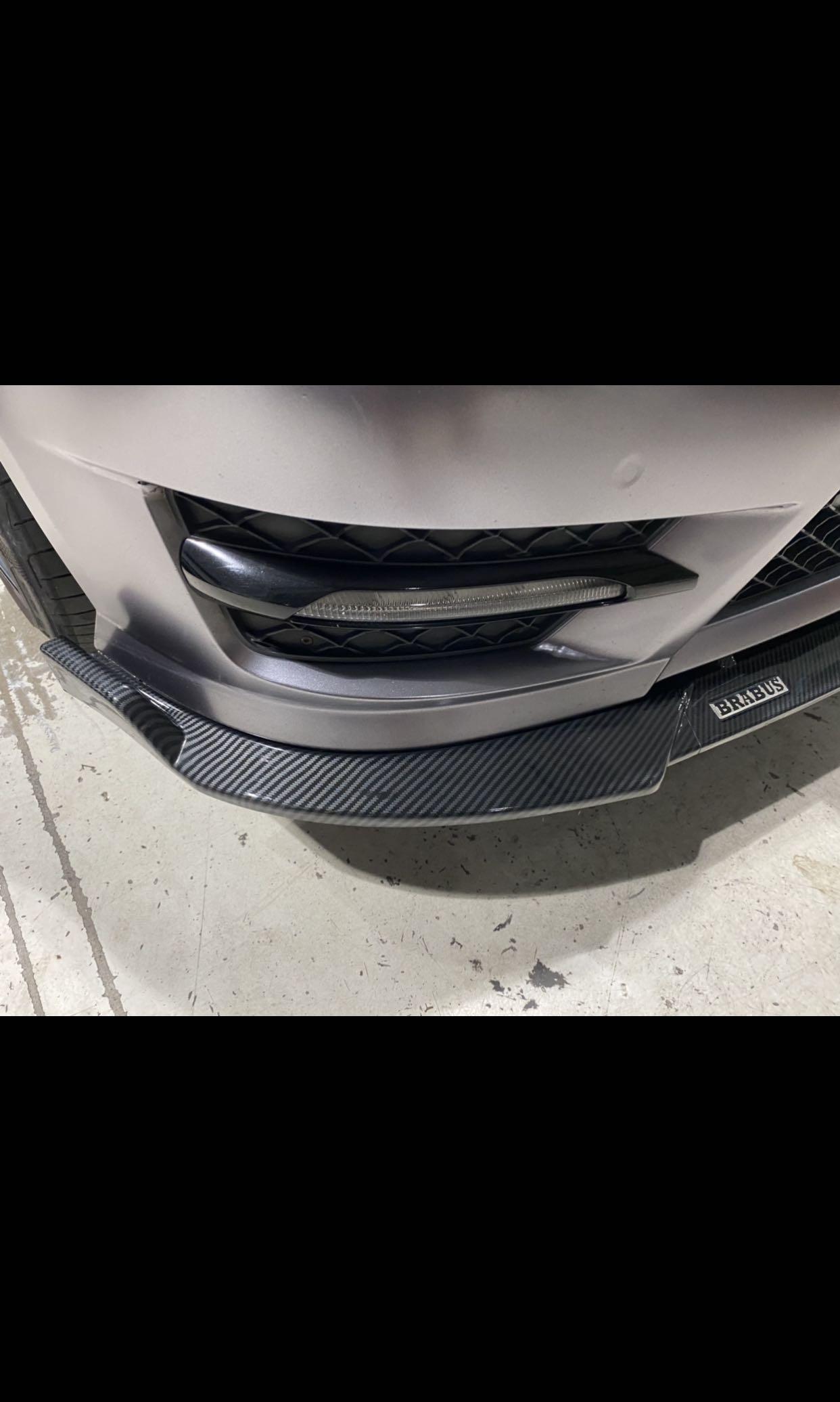 Mercedes W204 CF Front Splitter, Car Accessories, Accessories on Carousell