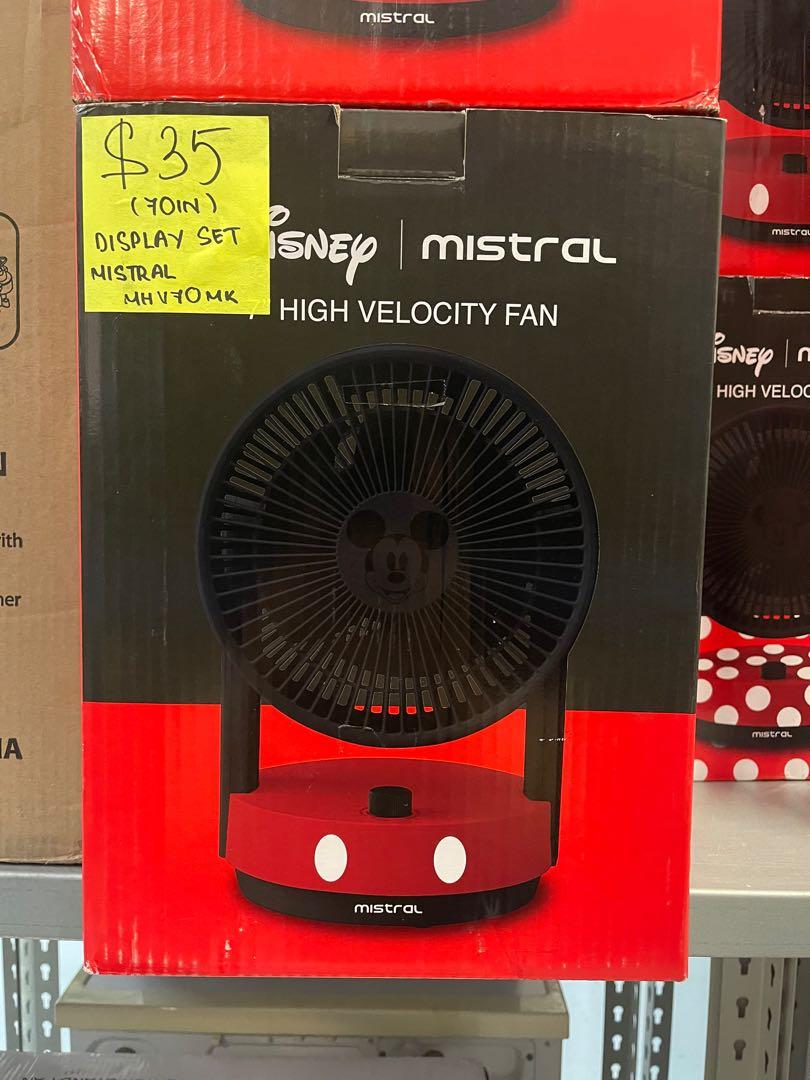 Mistral MHV70 Disney X High Velocity Fan, 7", Mickey,Multi, Furniture ...
