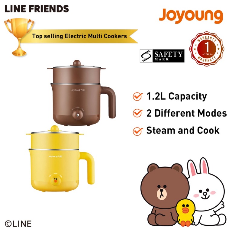 Multi Function Electric Hot Pot 1.2L /Mini Rice Cooker 1-2 pax/Safety ...